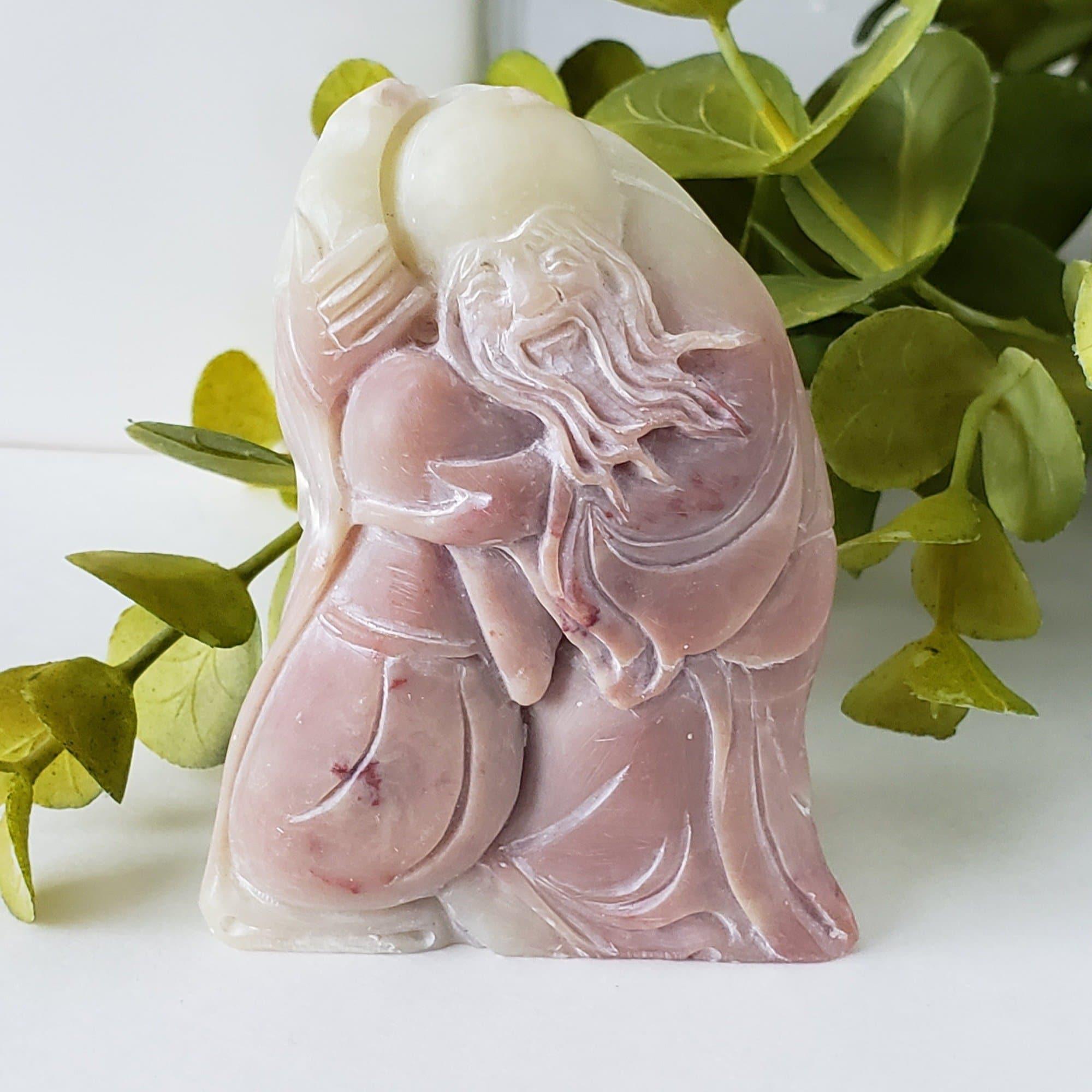 Chinese Shoushan Stone | God of Longevity | Hand Carved | 130 grams