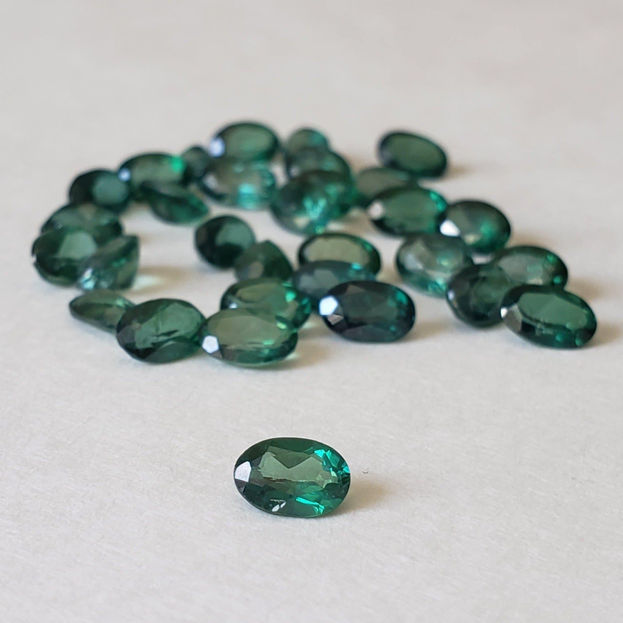 Topaz | Oval Cut | Emerald Green | 6x4mm | SO24