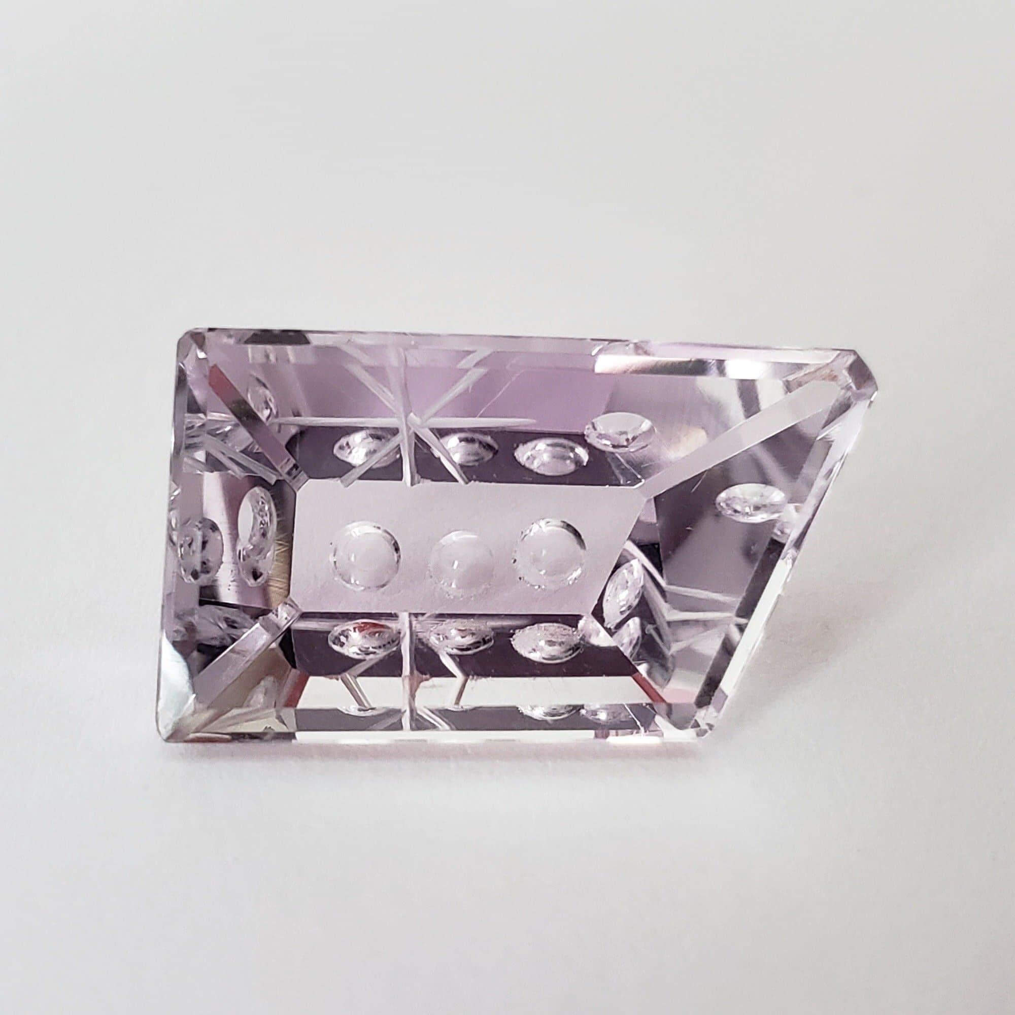 Amethyst | Laser Cut Modified Rectangle | Purple | 22x13mm 18.5ct