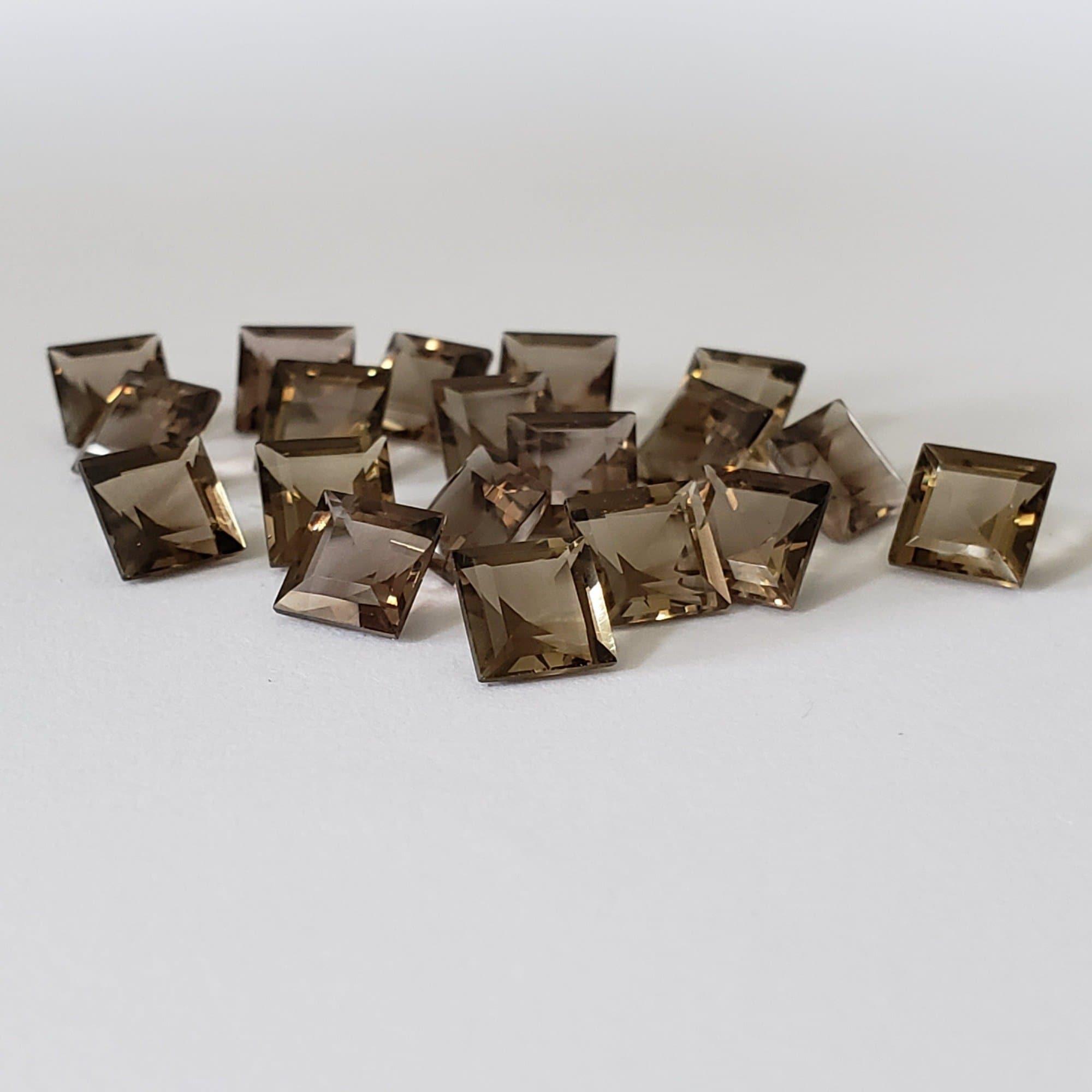Smoky Quartz | Square Cut | 6 mm